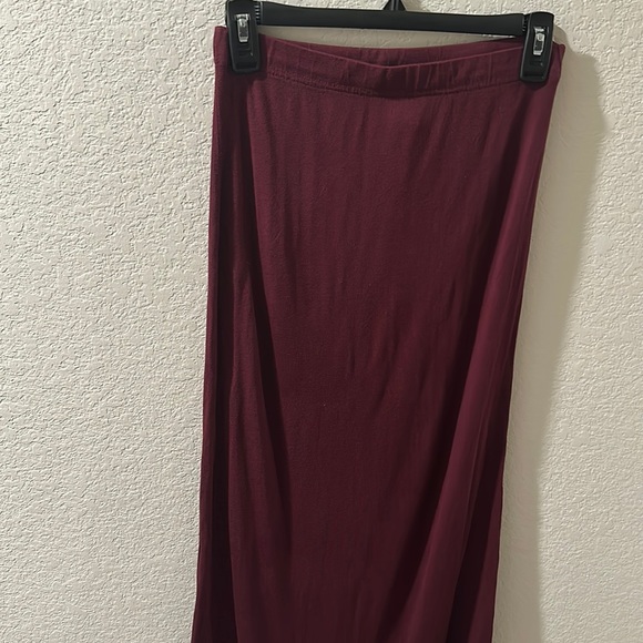 Garage | Skirts | Maroon Maxi Skirt Garage Skirt | Poshmark